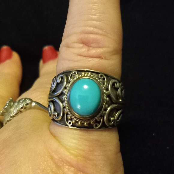 Samuel B. | Jewelry | Samuel B Sterling Silver 925 Turquoise Ring Size ...